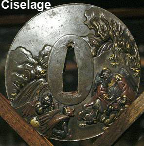Typologie Tsuba Bori Sukashi Zogan Nipponto Ken Traitant Du Sabre